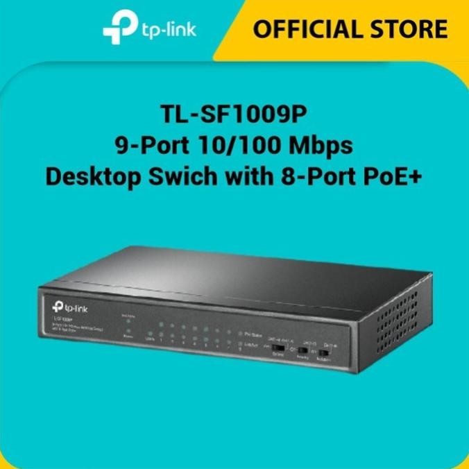 Jual TP-Link TL-SF1009P Switch 9 Port 10/100Mbps with 8-Port PoE SF 1009P | Shopee Indonesia