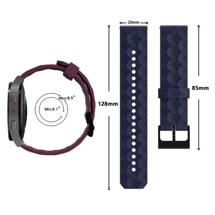 Jual Strap Tali Jam Coros Pace 2 Model 3D Cubes Sport Rubber Baru ...