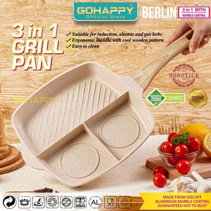 Jual Panci 3 Sekat Berlin Brunch Grill Fry Pan Multipan Devided ...