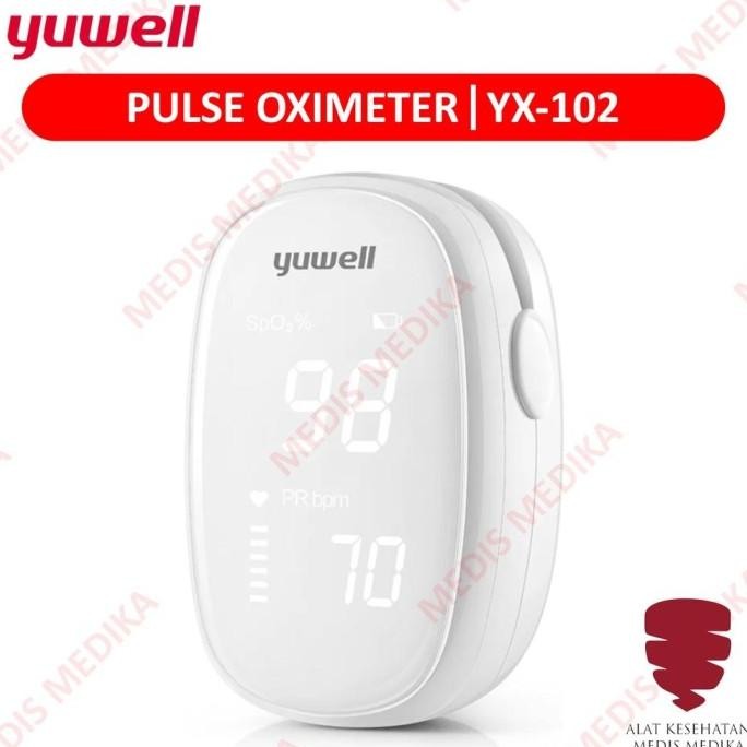 Jual Yuwell Oxymeter Yx102 Fingertrip Pulse Oximeter Alat Diagnosa Medis Detak Jantung Oksigen ...