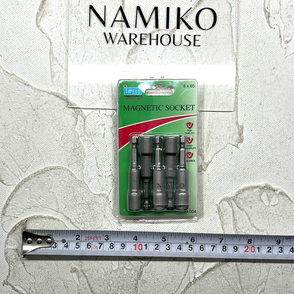 Jual IGM Magnetic socket adaptor mata kunci kepala mur baut roofing 8 x ...