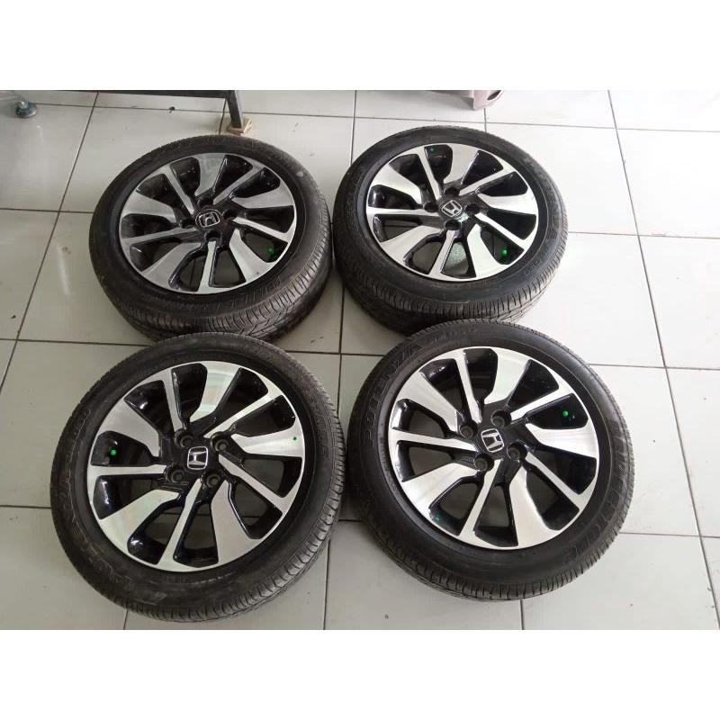 Jual Velg Original Brio Rs Ring 15 Lebar 6 Pcd 4X100 Ban Bridgestone 185 55 R15 Buat Calya Sigra ...