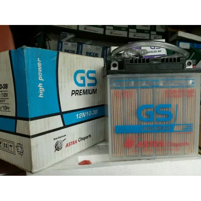 Jual Aki / Accu Basah Gs Astra 12N10-3B Premium 12 Volt 10 Ah | Shopee Indonesia
