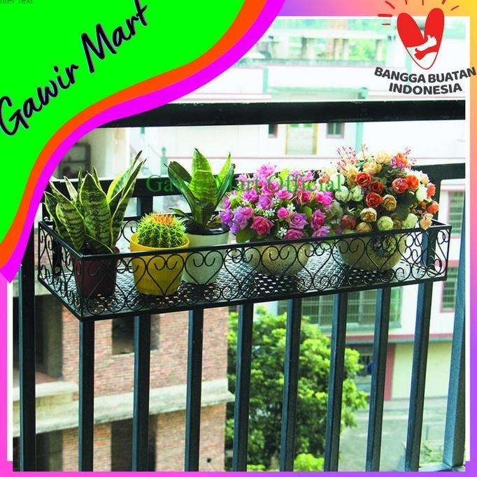 Jual Rak Pot Bunga Hias Pagar Balkon Tempat Pot Tanaman Hias | Shopee ...