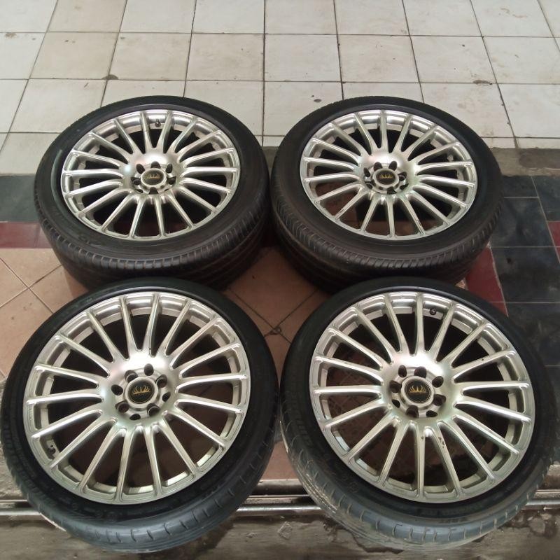 Jual Velg Seken Racing Jari Jari Ring 18 Pcd 4X100 4X114 + Ban Copotan Bisa Untuk Livina Avanza ...