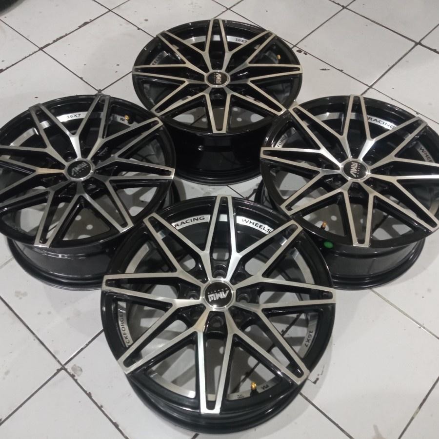 Jual Velg Mobil Bekas Amw Ring 16 Lebar 7 Lubang 4 Untuk Brio, Mobilio, Jazz