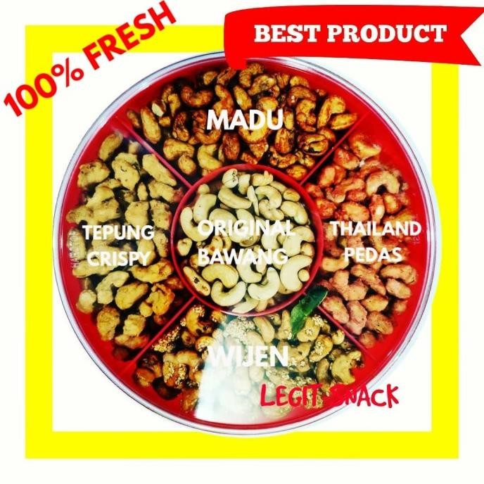 Jual KACANG MEDE 5 RASA / METE TOPLES SEKAT LIMA MIX / PARSEL LEBARAN ...