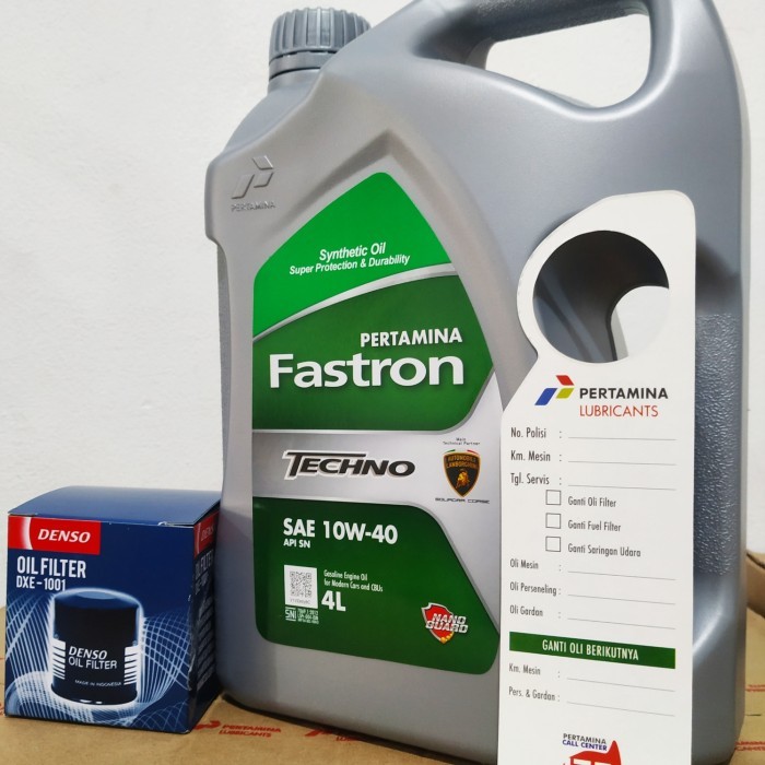 Jual PAKET OLI FASTRON TECHNO 10W-40 GALON 4 L + FILTER OLI TOYOTA ...