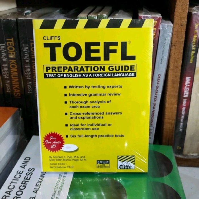 Jual PROMO! Buku Belajar Cliffs toefl preparation guide Buku Persiapan ...