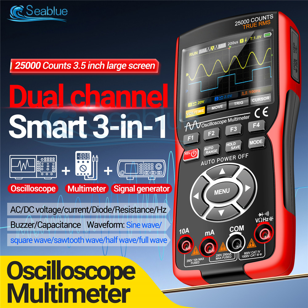 Jual Handheld LCD Oscilloscope Multimeter Signal Generator | Shopee ...