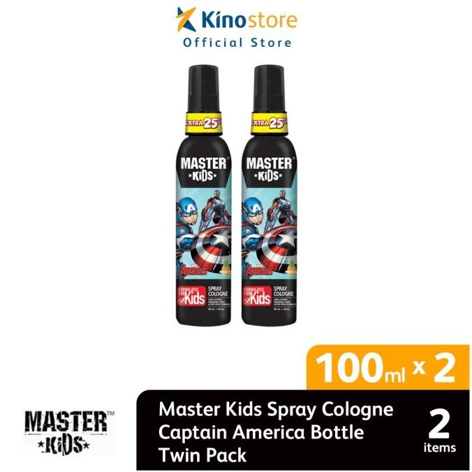Jual Sale Master Kids Spray Cologne Captain America Bottle 100 Ml ...
