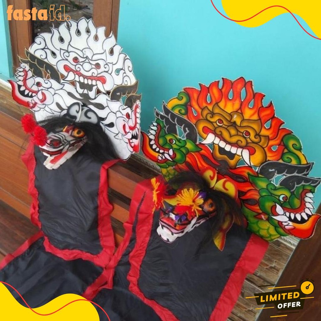 Jual Mainan Tradisional Barongan Caplokan Devil Kayu Anak 2-4 Tahun ...