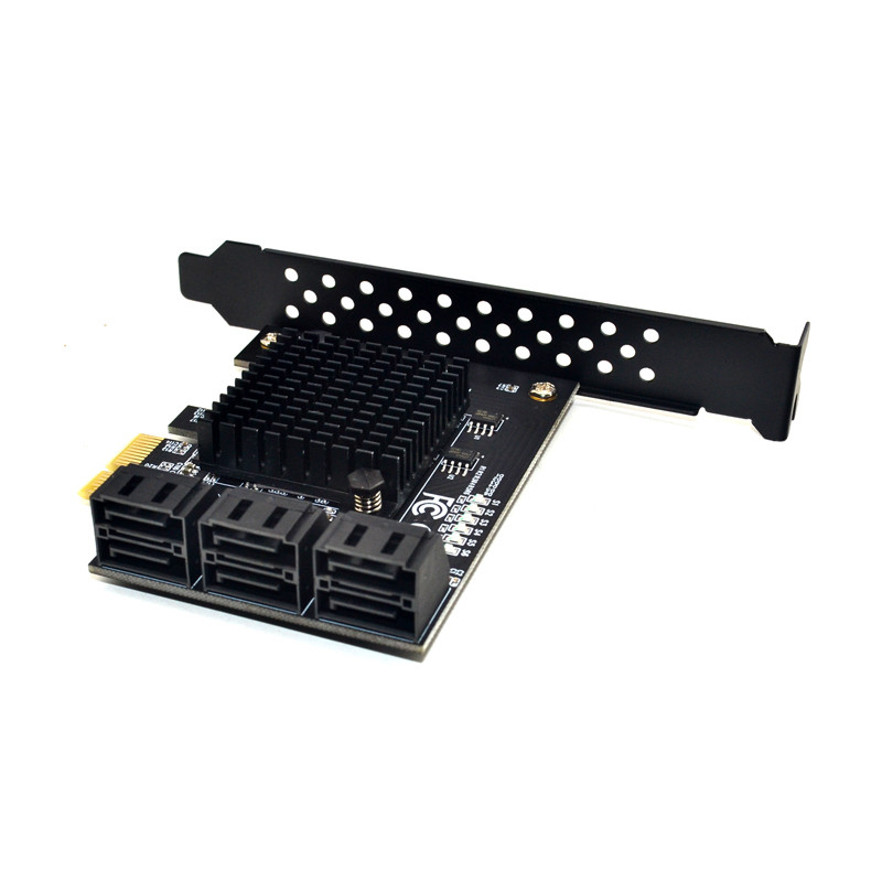 Jual Marvell 88SE9215 chip 6 ports SATA 3.0 to PCIe expansion Card PCI ...