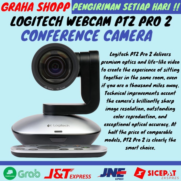 Jual LOGITECH WEBCAM PTZ PRO 2 SERI CC2900ep VIDIO CONFERENCE CAMERA HD ...