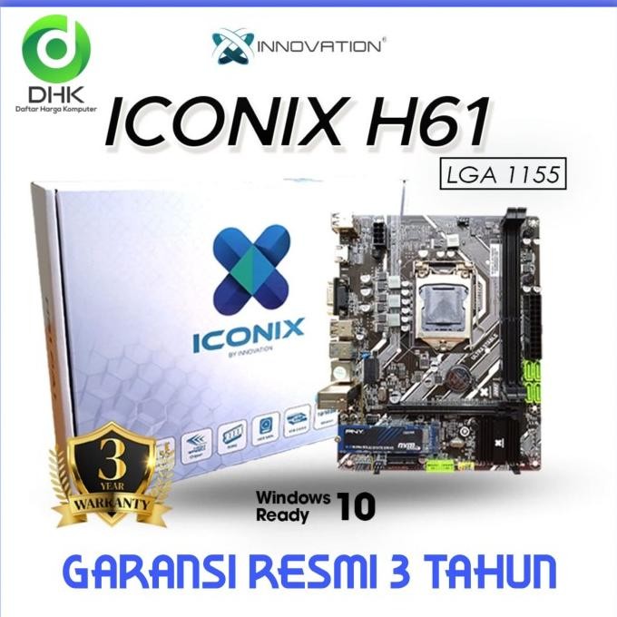 Jual MOTHERBOARD ICONIX-H61 SLOT NVMe MOBO H61 NVME | Shopee Indonesia