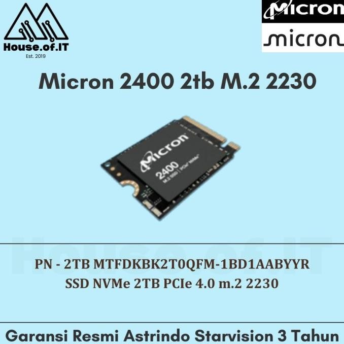 Jual SSD M2 2230 2TB M.2 2230 2TB NVMe PCIe 4.0 NVMe | Shopee Indonesia