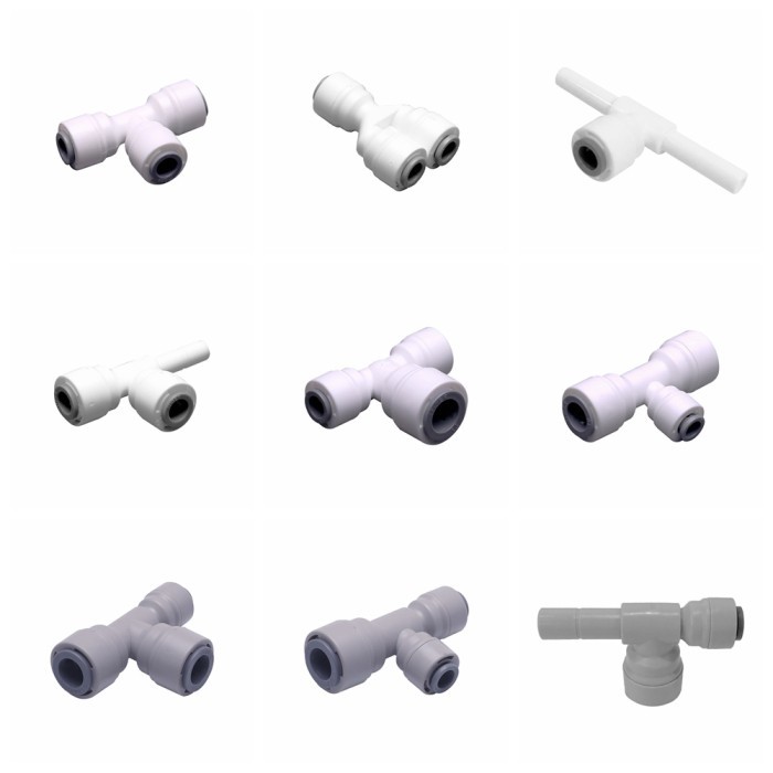 Jual CHROMEE iTiGER RO Water Fitting Y Tee Type 3 Ways Quick Connection ...