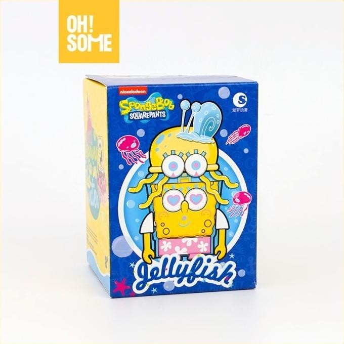 Jual OHSOME Blind Box Gacha Set Koleksi Fure SpongeBob Seri Jellyfish ...