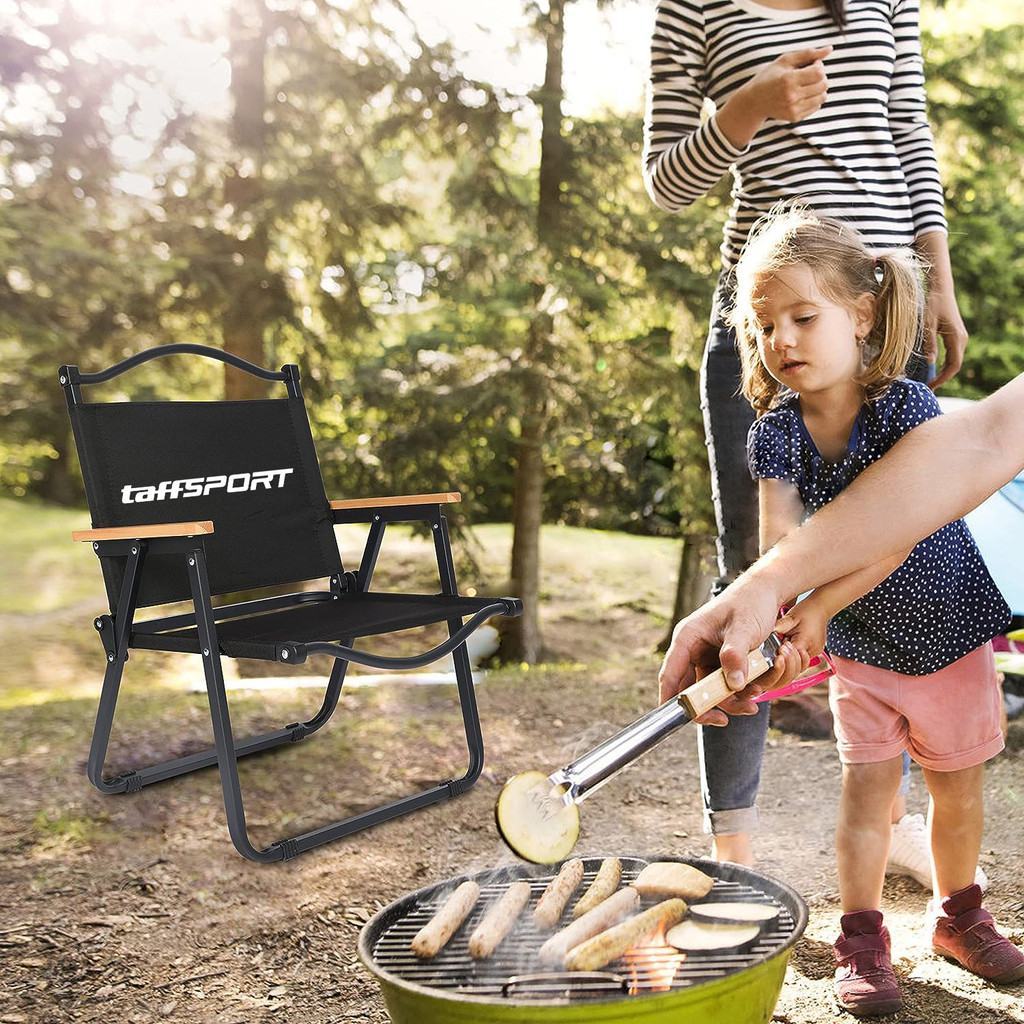 Jual Kursi Lipat Camping Piknik Portable Foldable Oxford 600D M - YH6 - Taffware - Black ...