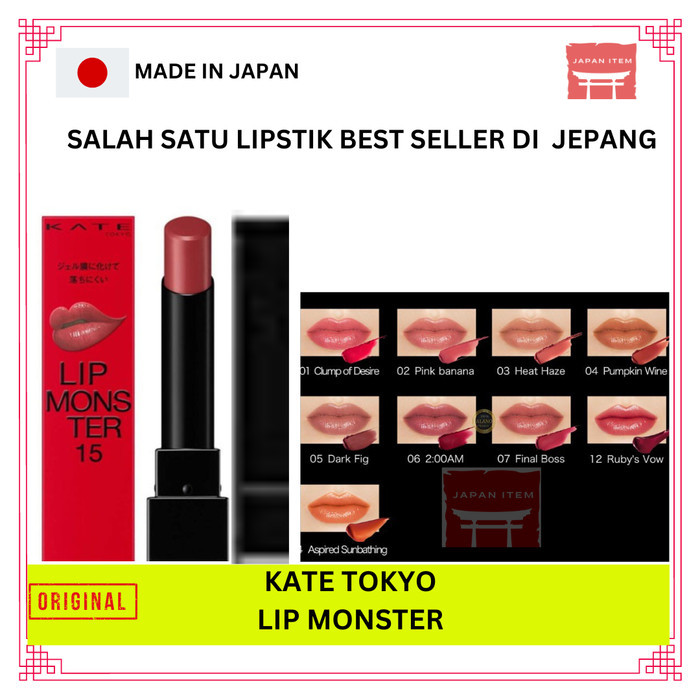 Jual Kate tokyo lip monster lipstick original Japan | Shopee Indonesia