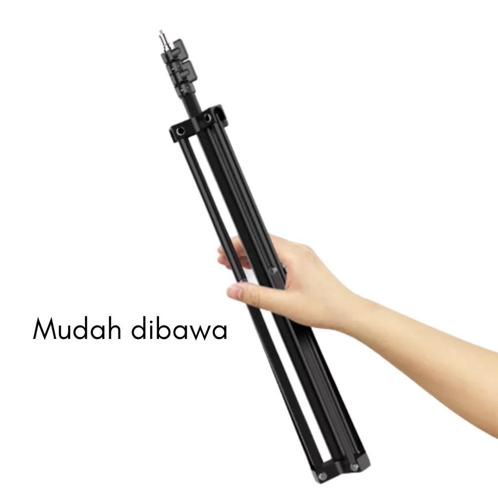 Jual VIRAL Paket Terlengkap Tripod Hp 2,1 Meter Live Streaming / Tripod For Selfie Konten Video ...