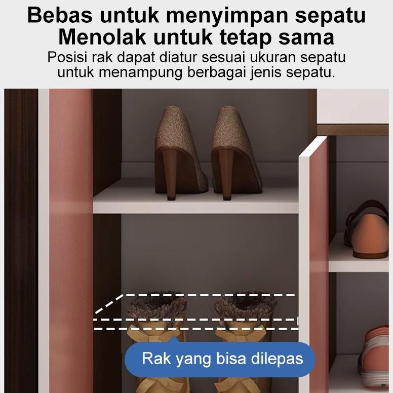Jual k Sepatu k Sepatu Tertutup anti Debu Shoe Cabinet k Sepatu Kayu ...