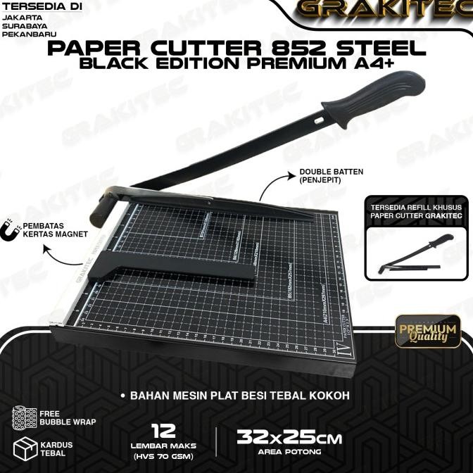 Jual Paper Cutter Premium Black A5 A4 B4 A3 829 Alat Potong Kertas ...
