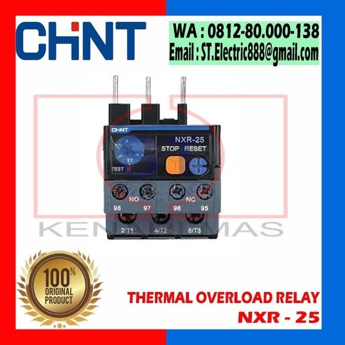 Jual Promo Thermal Relay CHINT / NXR-25 / NXR25 / Current Setting Range 17-25 COD | Shopee Indonesia
