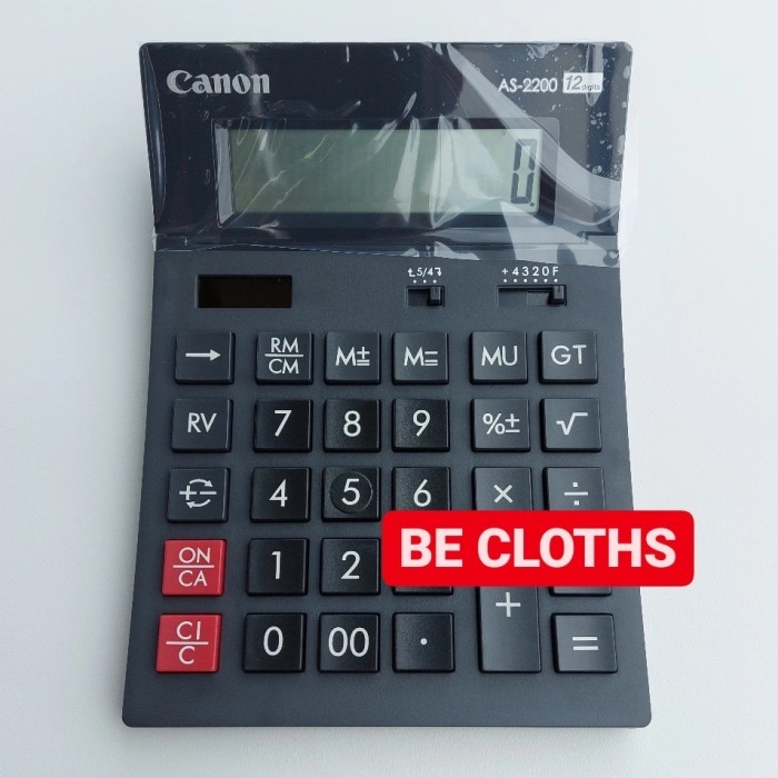 Jual Canon AS-2200 Kalkulator Desktop Kantor 12 Digits | Shopee Indonesia