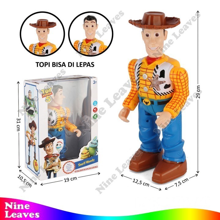Jual Mainan Anak Robot Woody Toy Story B/O Jalan Suara Lampu | Shopee ...