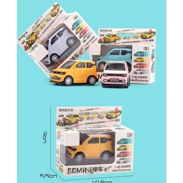 Jual Promo MAT01 Miniatur Mobil Metal Mini Wuling EV Diecast Pajangan ...