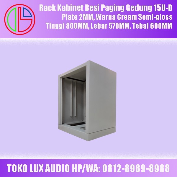 Jual RACK KABINET BESI 15U-D LENGKAP ACC SETTING UNTUK PA SYSTEM GEDUNG ...