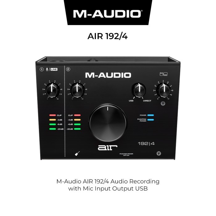 Jual M-Audio AIR 192/4 Audio Recording with Mic Input Output USB ...