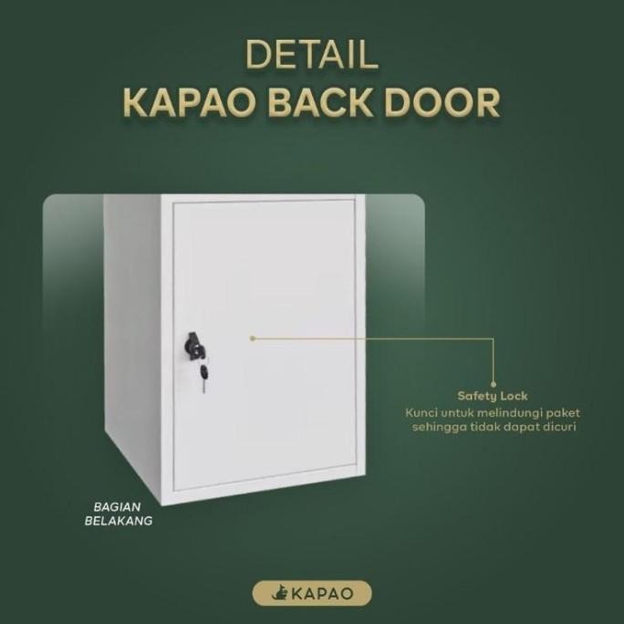 Jual Kotak Paket Kapao Package Box Penyimpanan Surat Paket Putih Bukaan ...