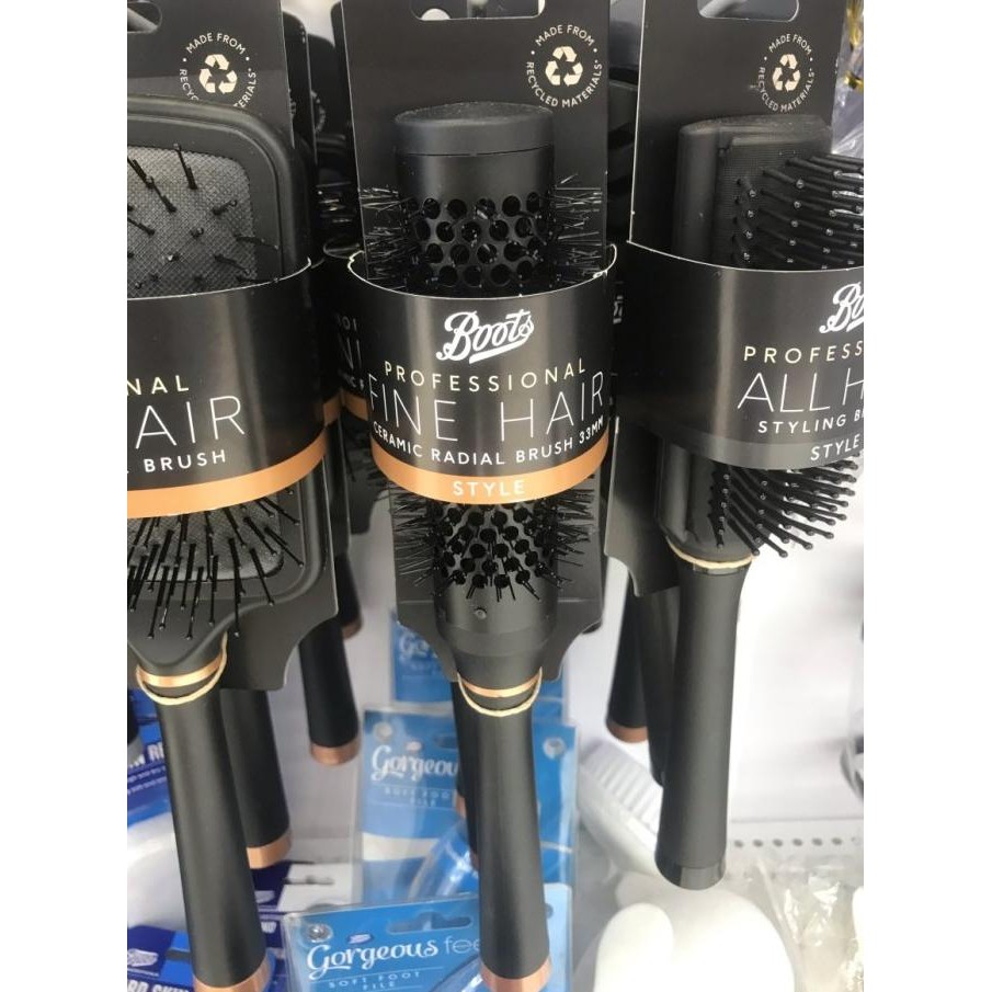 Jual BOOTS Professional Fine Hair Ceramic Radial Brush 33mm Sisir Bulat ...