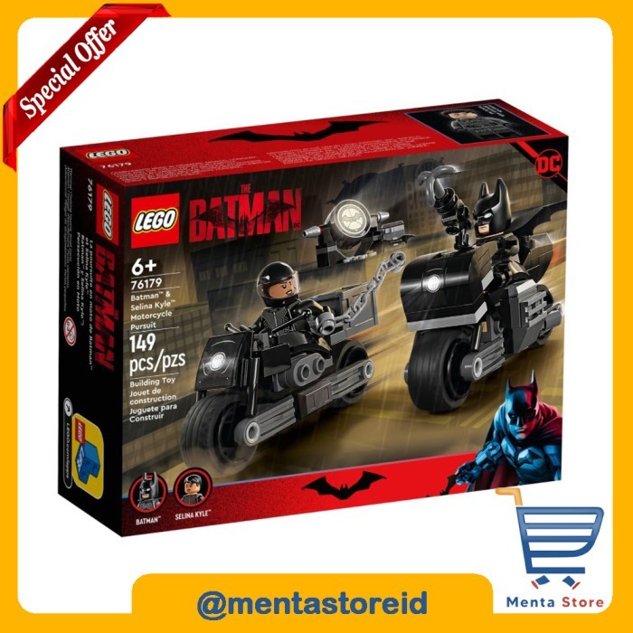 Jual SPECIAL LEGO 76179 The Batman & Selina Kyle Motorcycle Pursuit ...