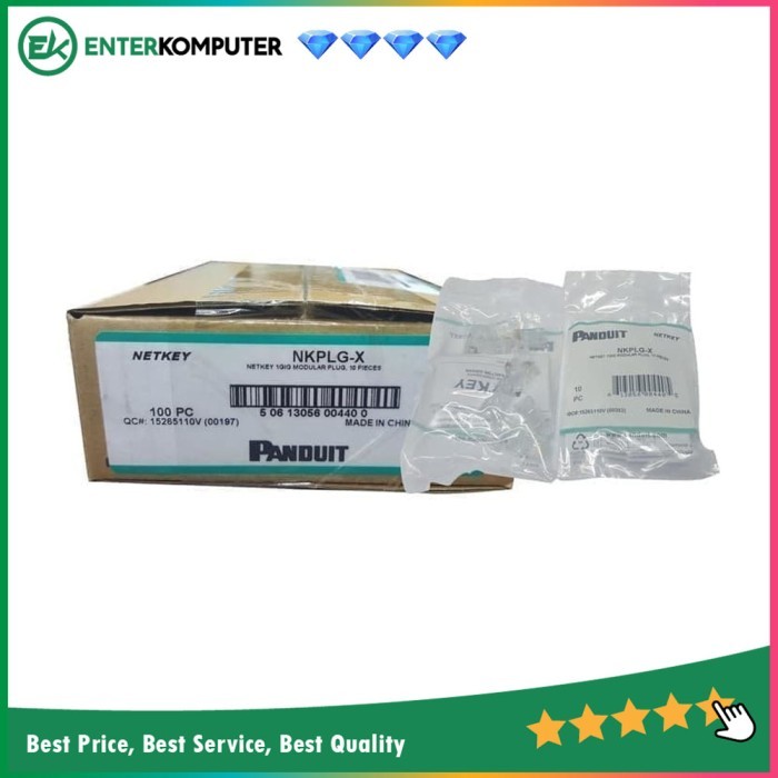 Jual Panduit RJ45 Cat.6 Isi 100 Pieces (SP688-C) | Shopee Indonesia