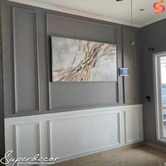 Jual Tr21 Lis List Border Profil Wall Moulding/Molding Panel Pvc Dekorasi Hiasan Dinding Anti ...
