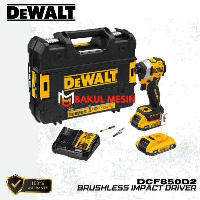 Jual DEWALT DCF850D2 DCF 850 Cordless Brushless Impact Screw Driver ...