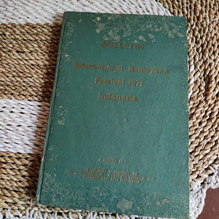 Jual BULETIN INTERNATIONAL RAMAYANA FESTIVAL 1971 INDONESIA Original ...