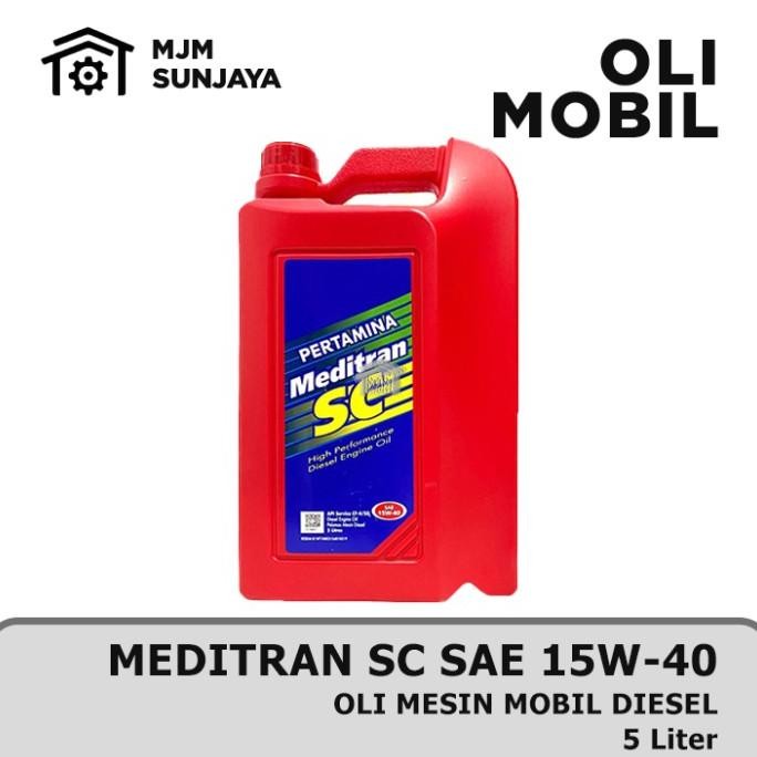 Jual Oli Mesin Pertamina Meditran SC SAE 15W-40 5 Liter Diesel Solar Galon 5Liter 15W40 Mineral ...