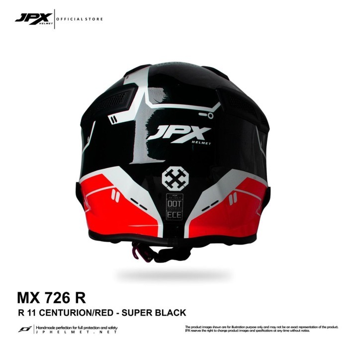 Jual Helm JPX Full Face MX-726 R Centurion Red - MX 11 | Shopee Indonesia