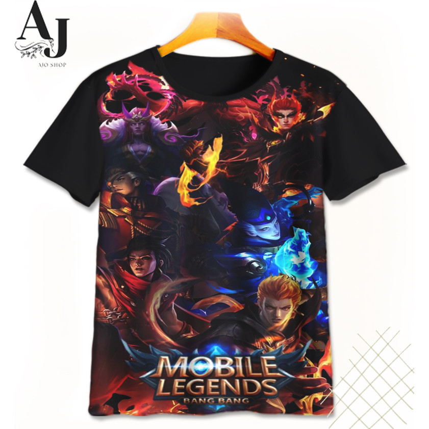Jual Baju Anak Mobile Legends (MLBB) Kaos Kartun Game Anime 3D ML-8 ...
