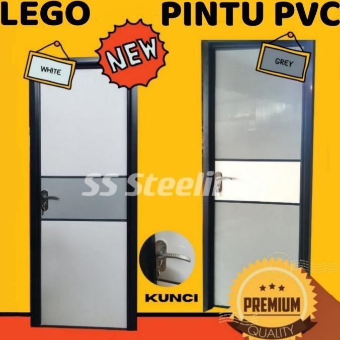 Jual Produk Baru!! PINTU WC KAMAR MANDI PVC MODEL NEW LEGO (PUTIH ABU ...