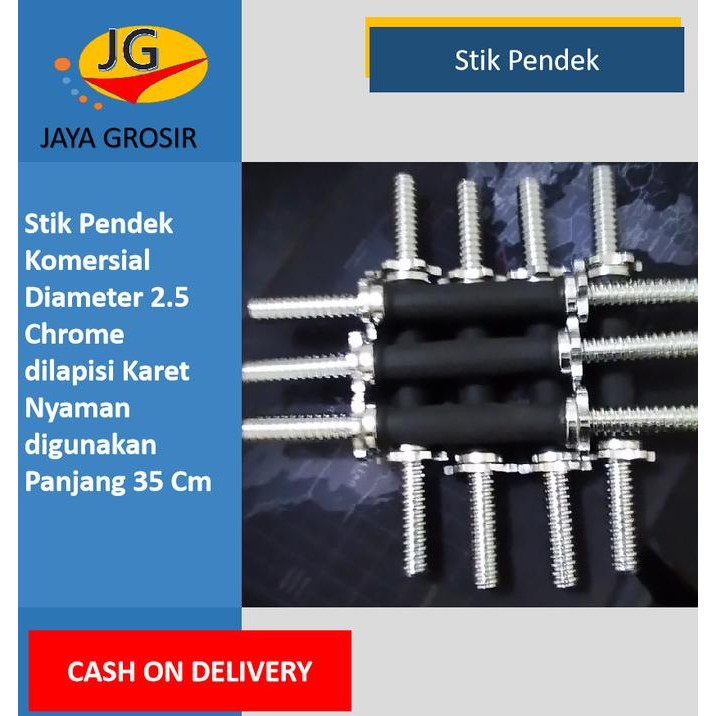 Jual stick barbel dumbel stik plate barbel besi piringan diameter 3 cm ...