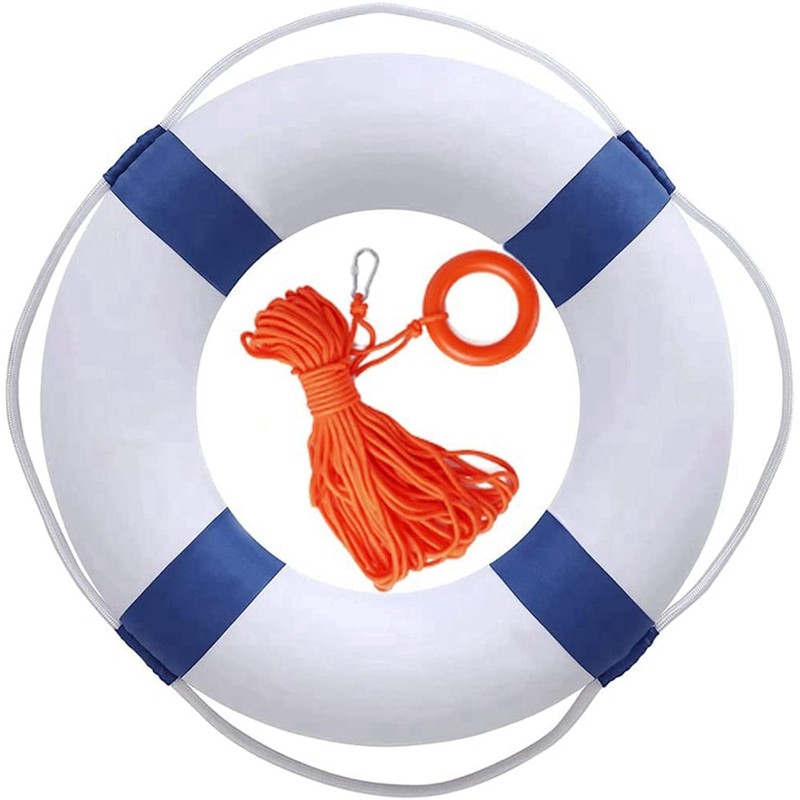 Jual 20 Inch Life Preserver Ring With Water Floating Lifesaving ...