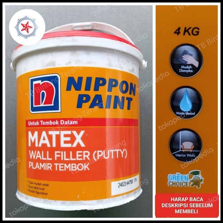 Jual Matex 5 Kg Nippon Paint Plamir Dempul Tembok Wall Filler | Shopee Indonesia