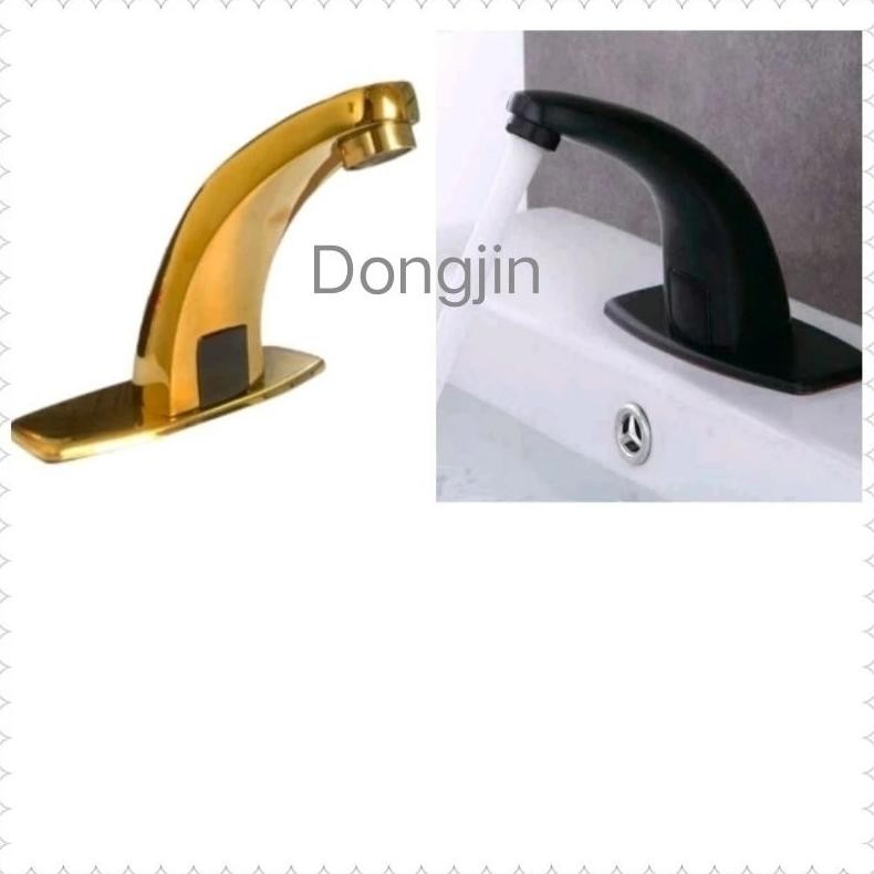 Jual Kran Wastafel Sensor Black // Kran Air // Kran Automatic Hitam ...