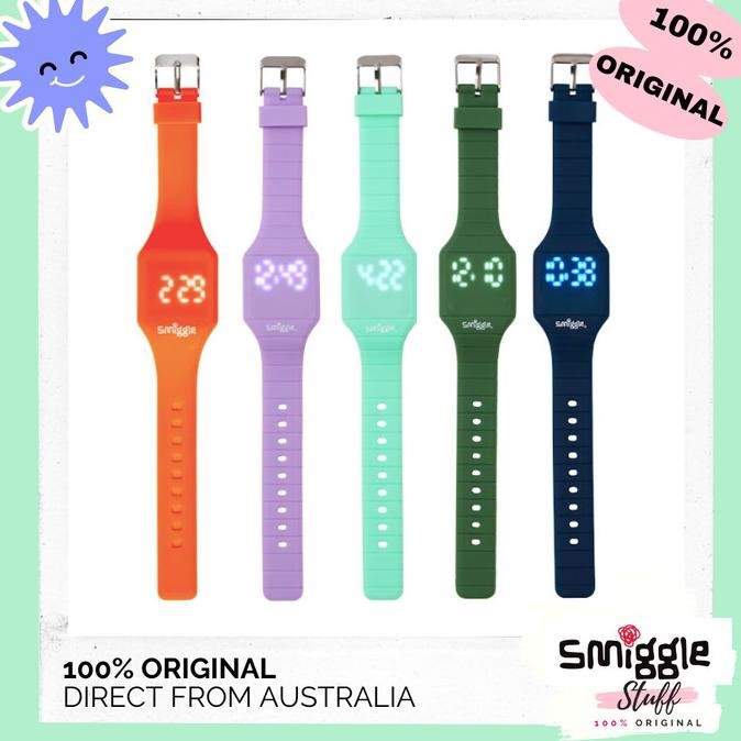 Jual Original Smiggle Watch This Space Glow In The Dark / Jam Tangan ...