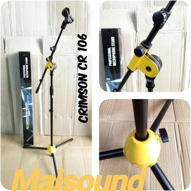 Jual Stand Mic Microphone Crimson Cr-106 Full Besi | Shopee Indonesia